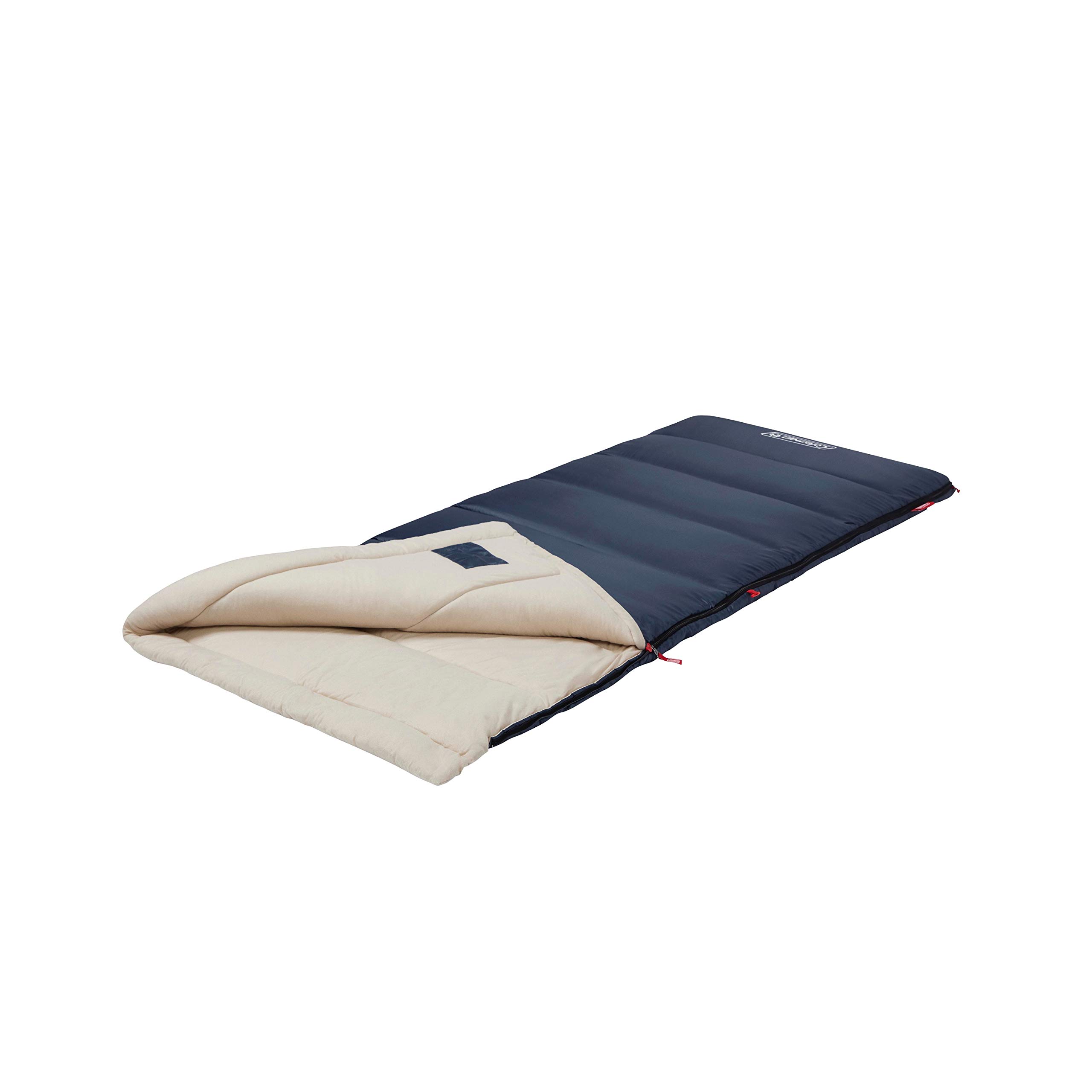 Coleman Autumn Glen Sleeping Bag, 30°F/40°F/50°F Lightweight Sleeping Bag for Adults, No-Snag Zipper with Stuff Sack Included, Machine Washable for Easy Cleaning
