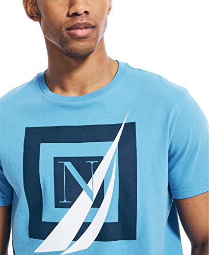 Nautica Men's Short Sleeve 100% Cotton Nautical Series Graphic Tee, Regatta, XX-Large