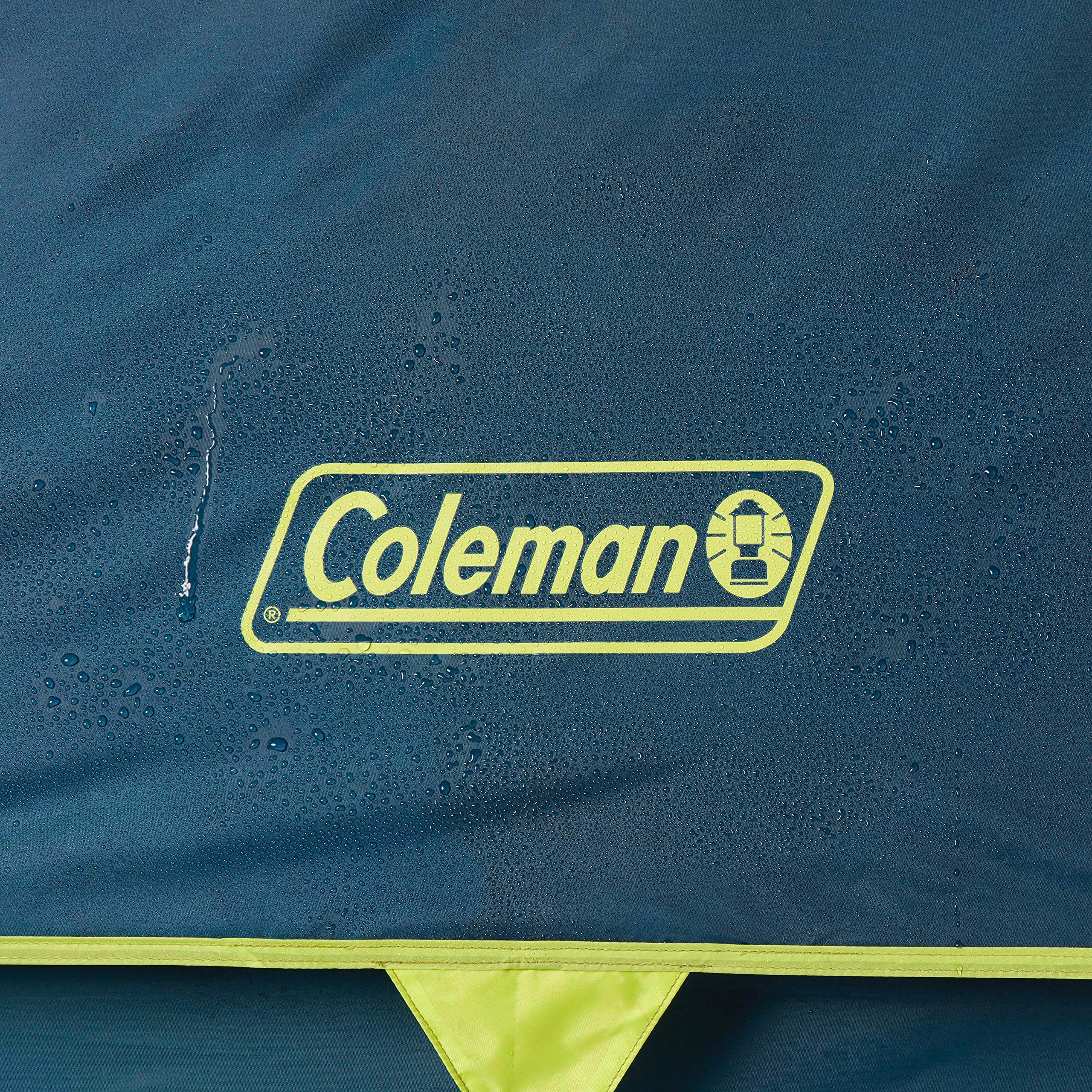Coleman Camping Tent | 6-Person Dark Room Dome Camping Tent with Fast Pitch Setup, Blue
