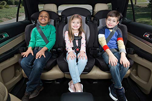 Cosco Finale DX 2-in-1 Booster Car Seat, Extended Use: Forward-Facing, Belt-Positioning Booster in Organic Waves