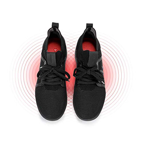 DropLabs EP 01 Triple Black Haptic Gaming Sneaker, Men, Size 12, for Music, Movies, VR, Bluetooth, 360 Haptic Feedback, 6-Hour Battery Life, Magnetic Charge Connector, Water Resistant, Black, M-EP1-US-A-12