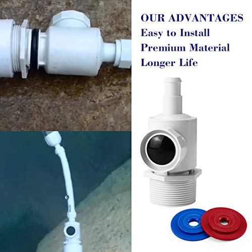 Funmit 9-100-9001 Universal Wall Fitting Connector Assembly Compatible with Polaris 180 280 280 380 3900 Sport and 480 Pro Automatic Pool Cleaners