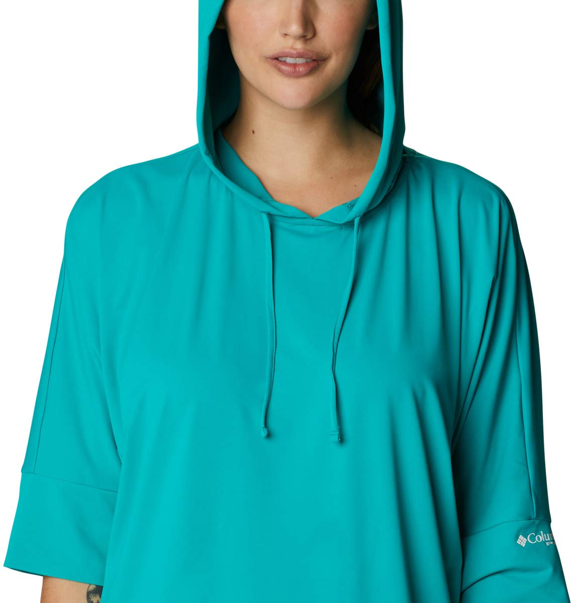 Columbia Women’s PFG Freezer Cover Up, Moisture Wicking, Sun Protection, Tropic Water, Large