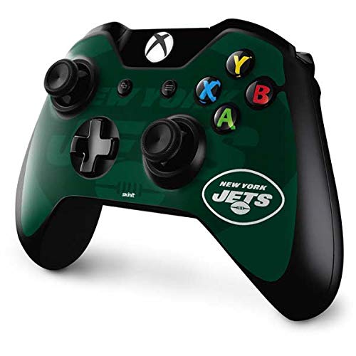 Skinit Decal Gaming Skin Compatible with Xbox One Controller - Officially Licensed NFL New York Jets Double Vision Design