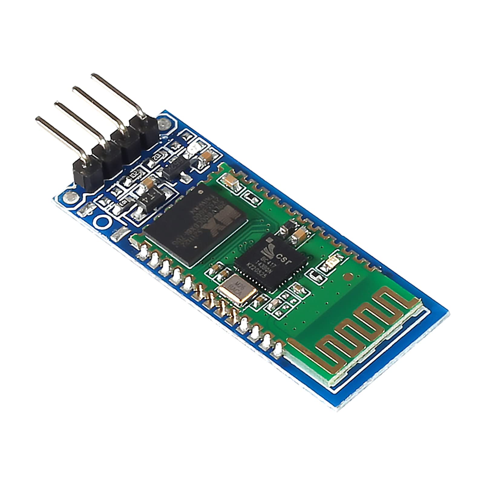 Diitao 4PCS HC-06 4 Pin Wireless Bluetooth Serial Port RF Transceiver Board Module RS232 Transceiver Support Module Bi-Directional Serial Support Slave Mode(HC-06)