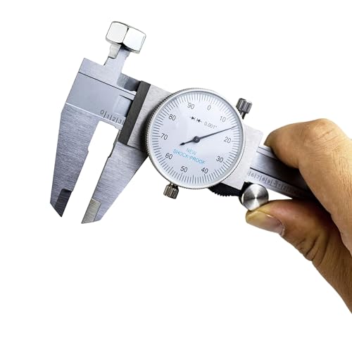 HFS (R) 0-6β Stainless Steel 4 Way Dial Caliper .001" Shock Proof