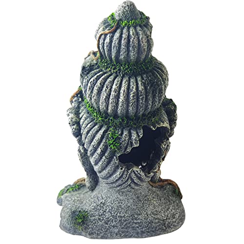 GXXMEI Buddha Head Statue Aquarium Decorations Resin Fish Hideout Betta Cave for Large Fish Tank Ornaments Betta Sleep Rest Hide Play Breed for 20 30 Gallon Aquarium