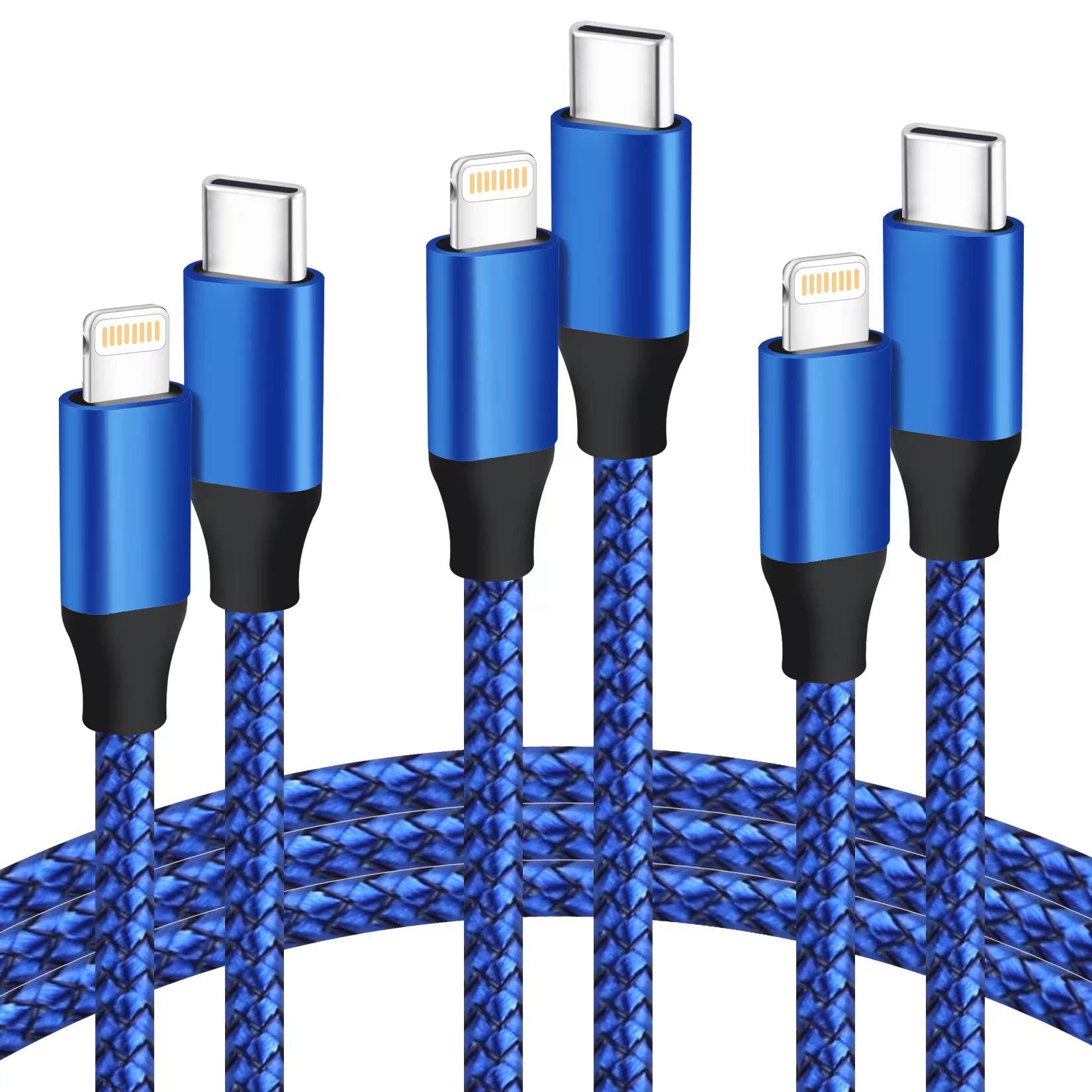 Fast iPhone Charger Cord,iPhone Charging Cable [MFi Certified] 2Pack USBC to Lightning Cable for iPhone 10FT,Quick iPhone Lightning Cable for iPhone 14/14Plus/13/13Pro/12MiNi/11/XS/XR/SE,AirPods