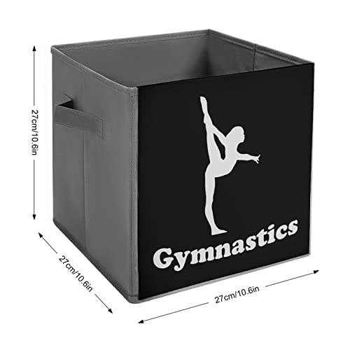 Gymnastics Collapsible Storage Bins Basics Folding Fabric Storage Cubes Organizer Boxes with Handles