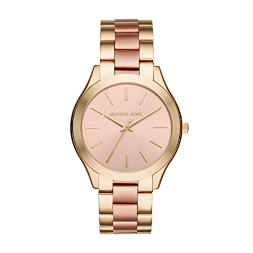 Michael Kors Women's Slim Runway Gold-Tone Watch MK3493