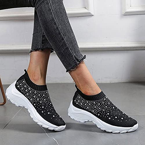 FASDNENDYS Breathable Flying Summer Women's Woven Women's Sports Shoes Mesh Shoes Women's Joyride Studios Black