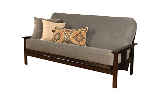 Kodiak Furniture Monterey Frame with Fabric Mattress in Marmont Blue/Espresso