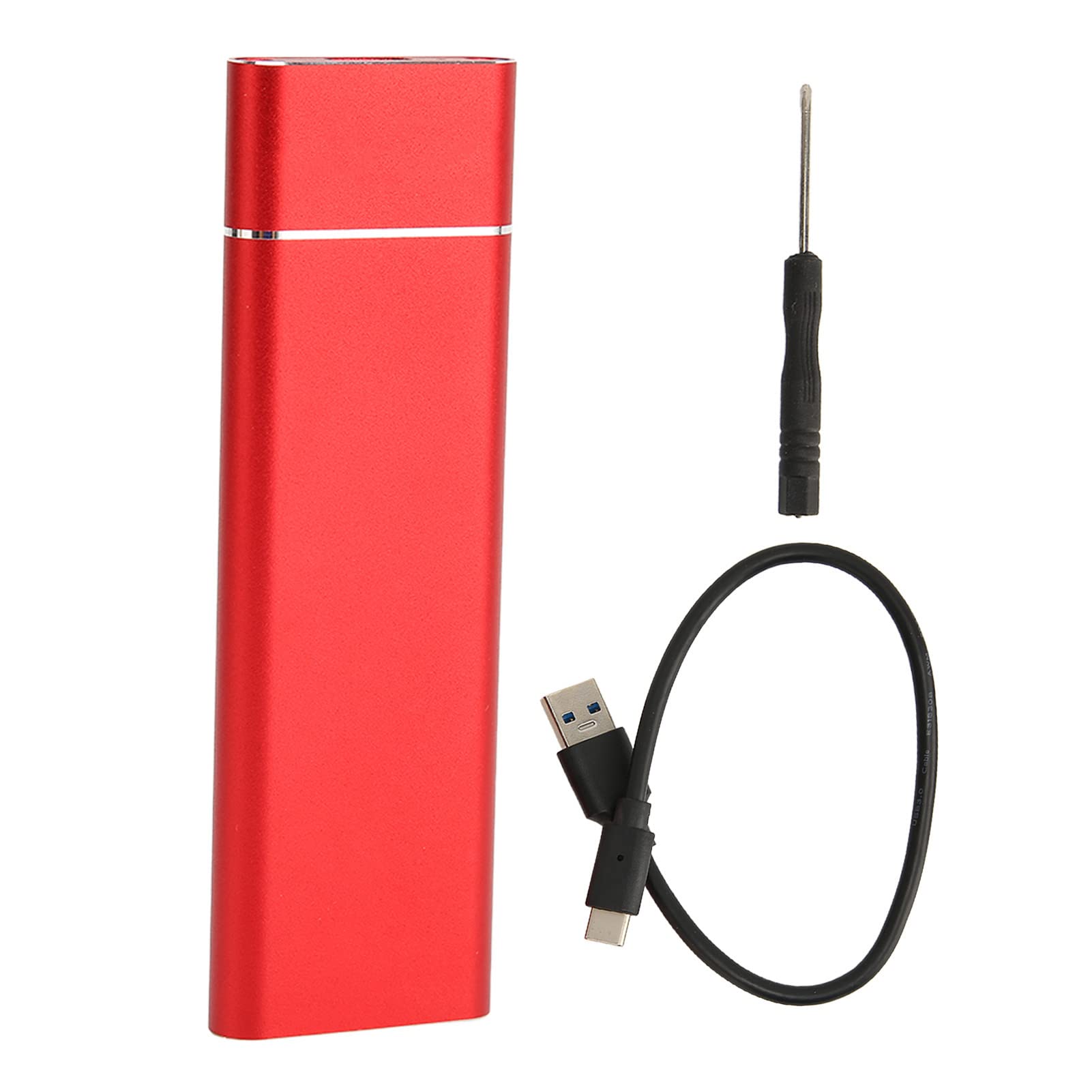 Fast Transfer for SSD Enclosure, High Heat Dissipation NVME SSD Enclosure 2242mm (Red)