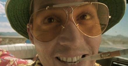 costumebase Las Vegas Fear and Loathing Orange Lens Sunglasses Glasses Hunter S. Thompson