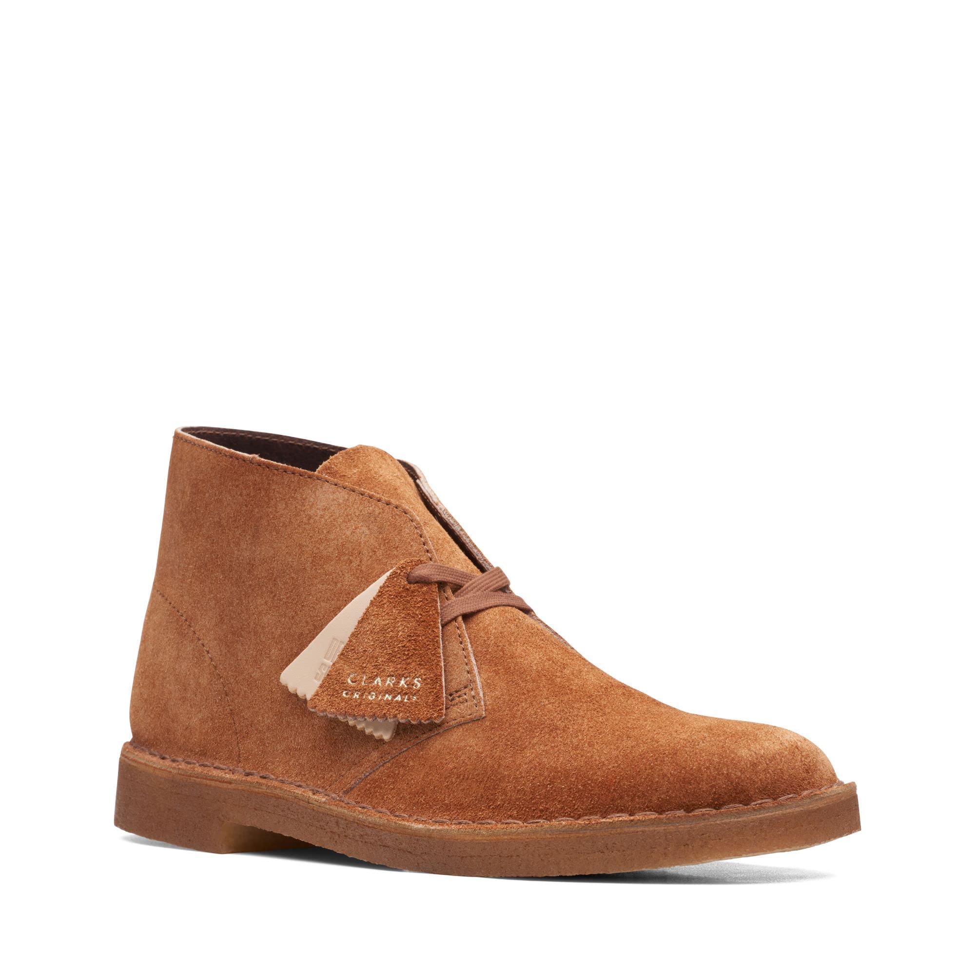 Clarks Men's Desert Boot Chukka Boot, Ginger Hairy Suede, 9.5