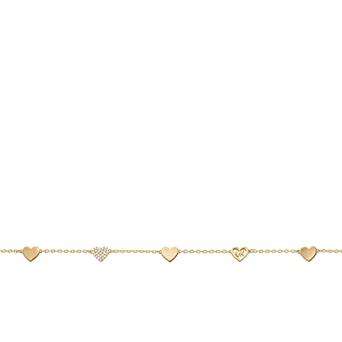 Michael Kors Women's Gold-Tone Brass Station Necklace (Model: MKJ7983710)