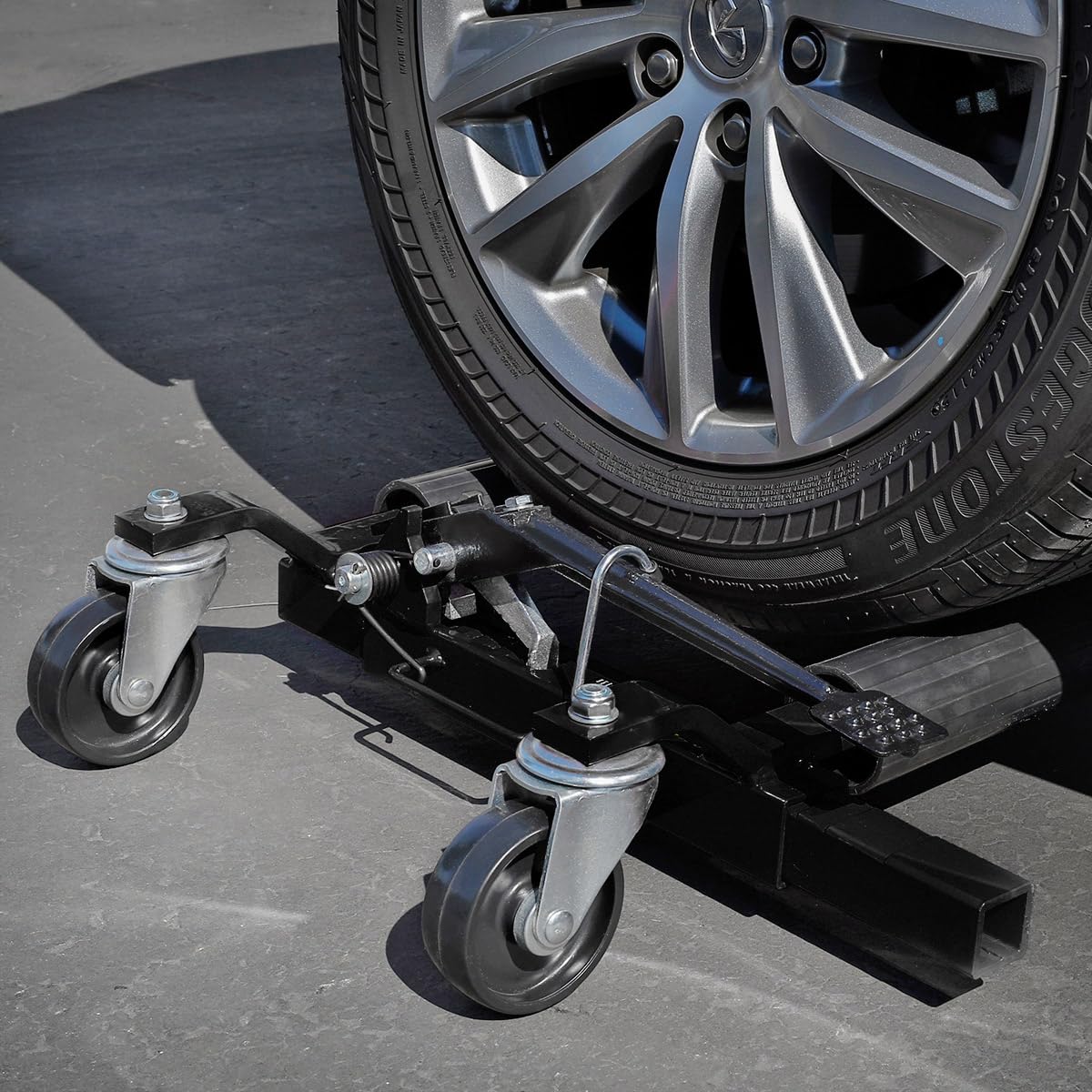 Stark USA Set of (2) Truck Car Wheel Moving Dolly Ratchet Type Auto Tire Mechanic Lift Wheel Dolly Car Skates Vehicle Positioning Mechanic, 2-Pieces