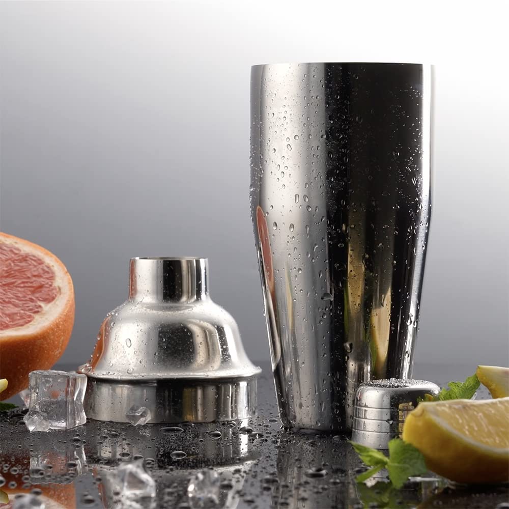 Etens Cocktail Shaker Double Jigger Set, Bundle Martini Shaker 24oz & Bell Jigger 2oz 1oz for Bartending β Bar Drink Margarita Mixer | Shot Measure Jigger with Measurements | Bartender Kit Measuring