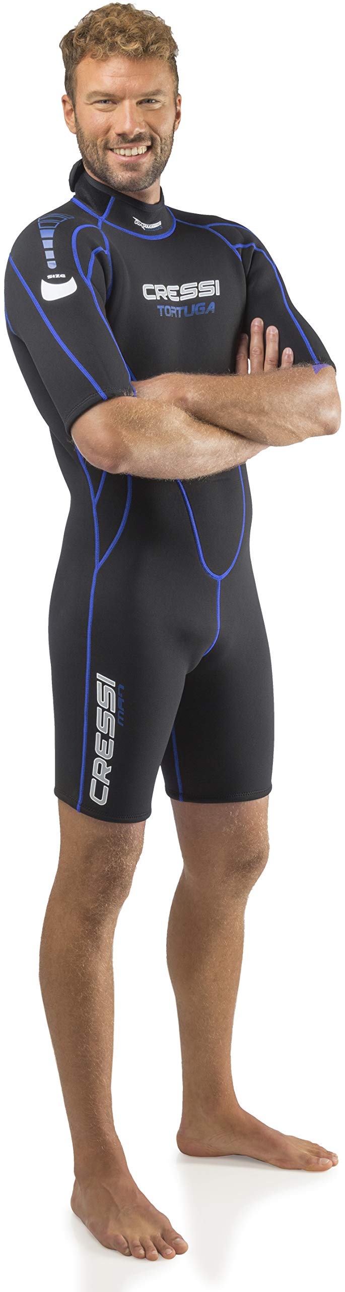 Cressi Tortuga 2.5mm Man, Black/Blue, XXL