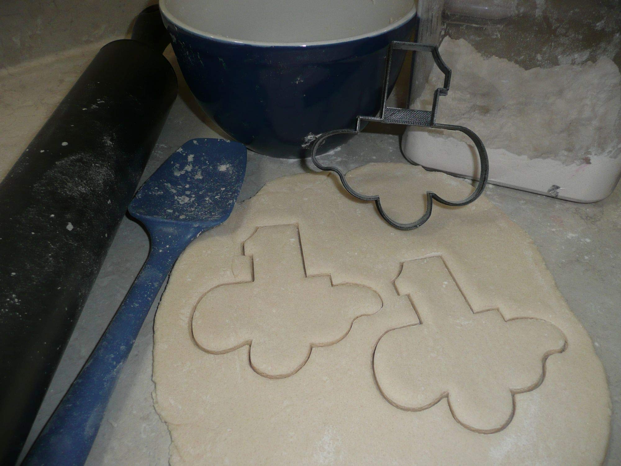 FANCY NUMBER ONE 1 WITH WORD OUTLINE BIRTHDAY ANNIVERSARY COOKIE CUTTER MADE IN USA PR3001