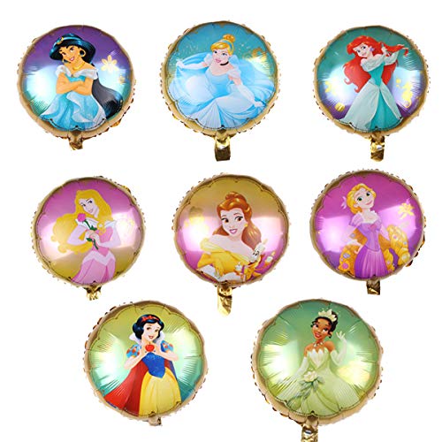 Disney Princess Balloons Bouquet ,Disney Princess Party Supplies Balloon Bouquet Decorations with 8 Princesses