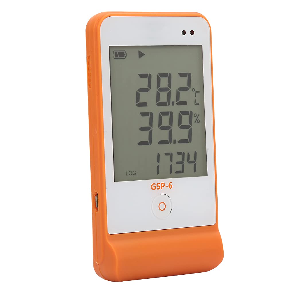 Cold Chain Transportation Temperature and Humidity Monitor, USB Temperature and Humidity Data Logger Supports 16000 Sets of Data