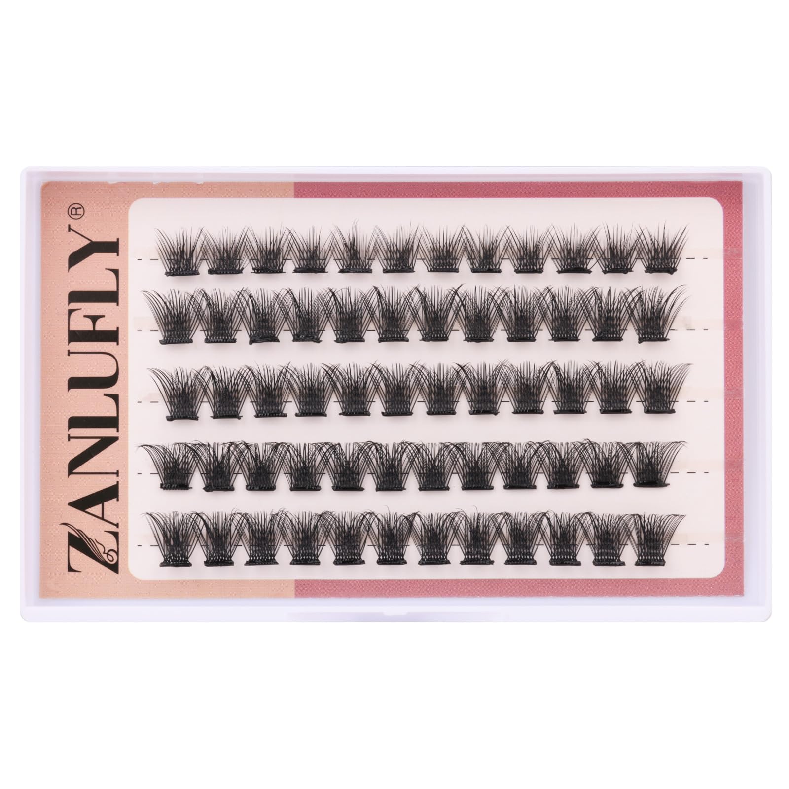 Colored Lashes Cluster Eyelashes Individual DIY Lashes Extensions 7 Colors Eye Lashes Extensions 140 PCS Clusters False Lashes DIY at Home Set Pack(14MM)