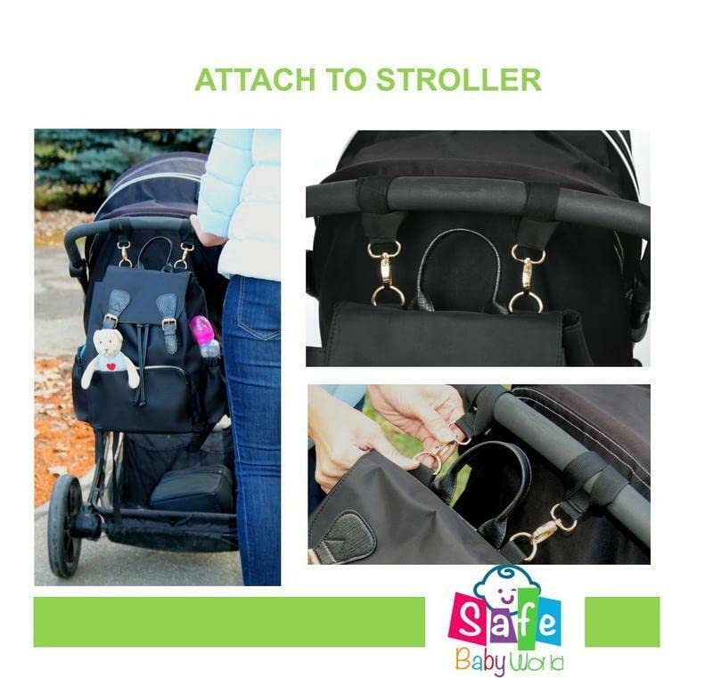 GEAR DISTRICT Multifunctional Baby Diaper Bag Backpack Mummy Maternity Nappy Large Capacity Tote Nursing Travel Bag