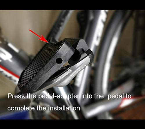 Thinvik Bike Clipless Pedal Adapters for Look Keo Sprint/Classic/Max Carbon/Blade Carbon Ti Clipless Pedal Convert to Universal Platform Pedal