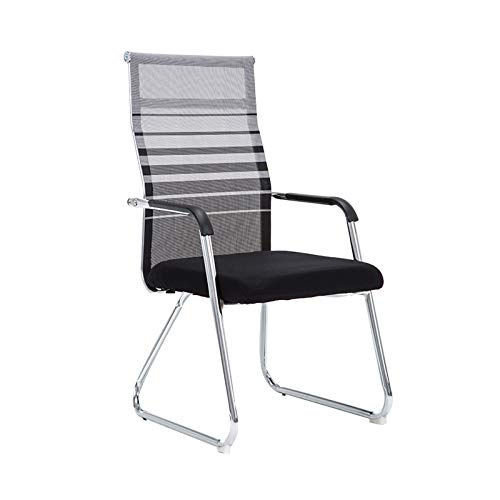 Student Bedroom Desk Chairs, Mid Back Mesh Meeting Chair with Armrests, Executive Computer Desk Chair, 47 * 55 * 60CM(Color:#4)