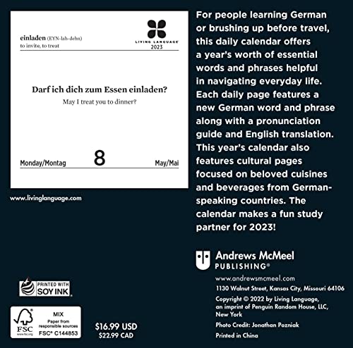 Living Language: German 2023 Day-to-Day Calendar: Daily Phrase & Culture