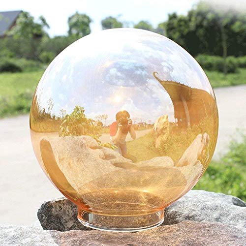 ZZYJYALG European Spherical Creative Column Headlight Outdoor Waterproof Sunscreen E27 Pillar Lamp Villa Courtyard Garden Column Lamp Home Patio Light Post Light