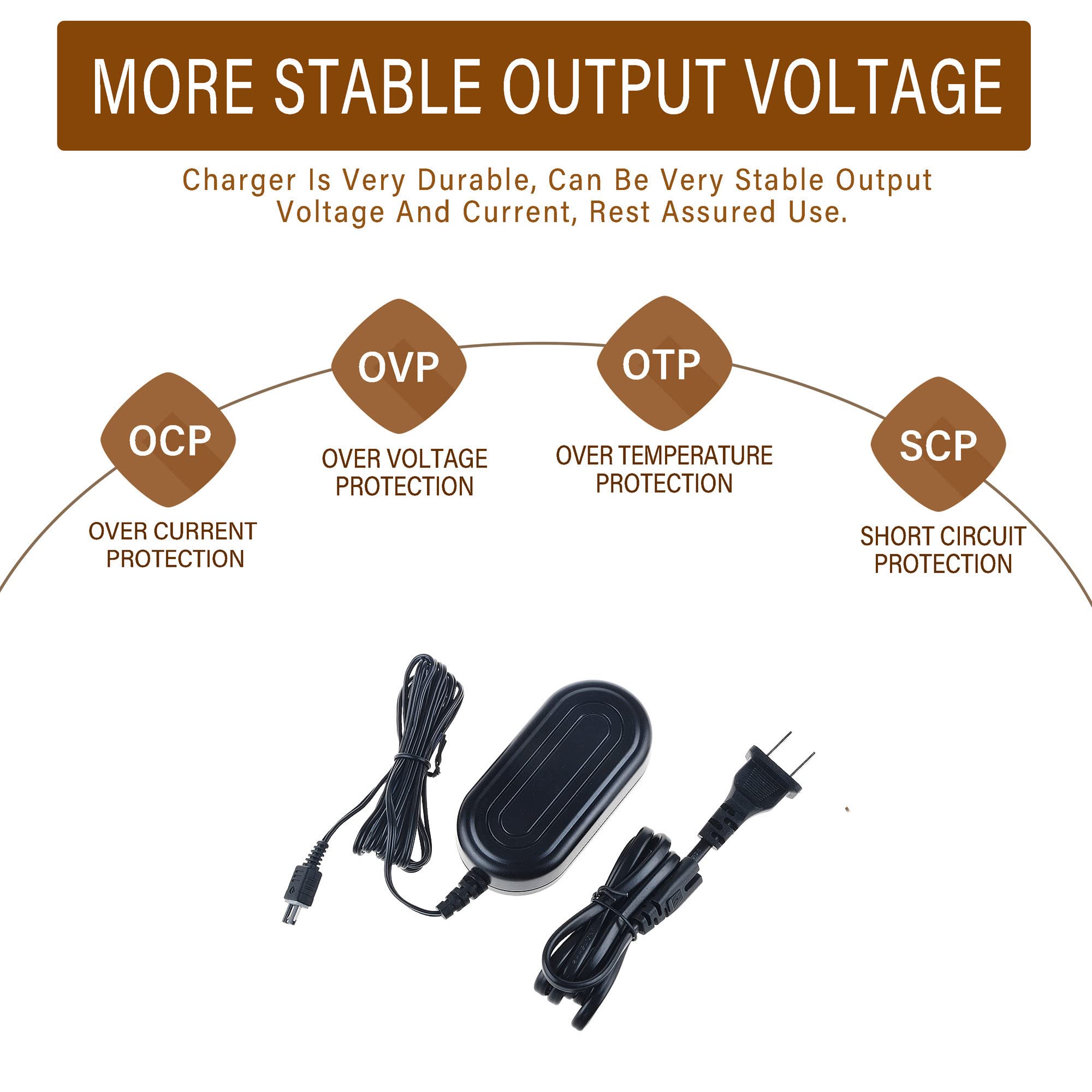 Digipartspower AC Adapter Charger Power for JVC GR-D270US GR-D271U GR-D271US GR-D275U Supply
