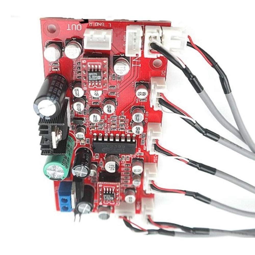 Comyglog 12V 24V PT2399 Digital Microphone Audio Amplifier Board Karaoke Plate Reverb Preamplifier Reverberator OP275 Op Amp