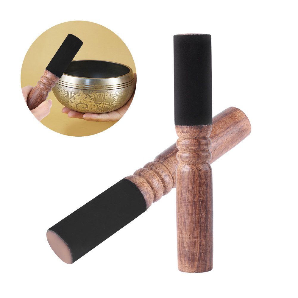 Singing Bowl Striker, 1Pc Tibetan Singing Bowl Wood Mallet Striker Wooden Stick Article for Meditation Chakra Healing Prayer Yoga and Mindfulness