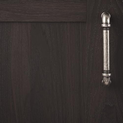 Hickory Hardware Pipeline Collection Pull 5-1/16 Inch (128mm) Center to Center Black Nickel Vibed Finish
