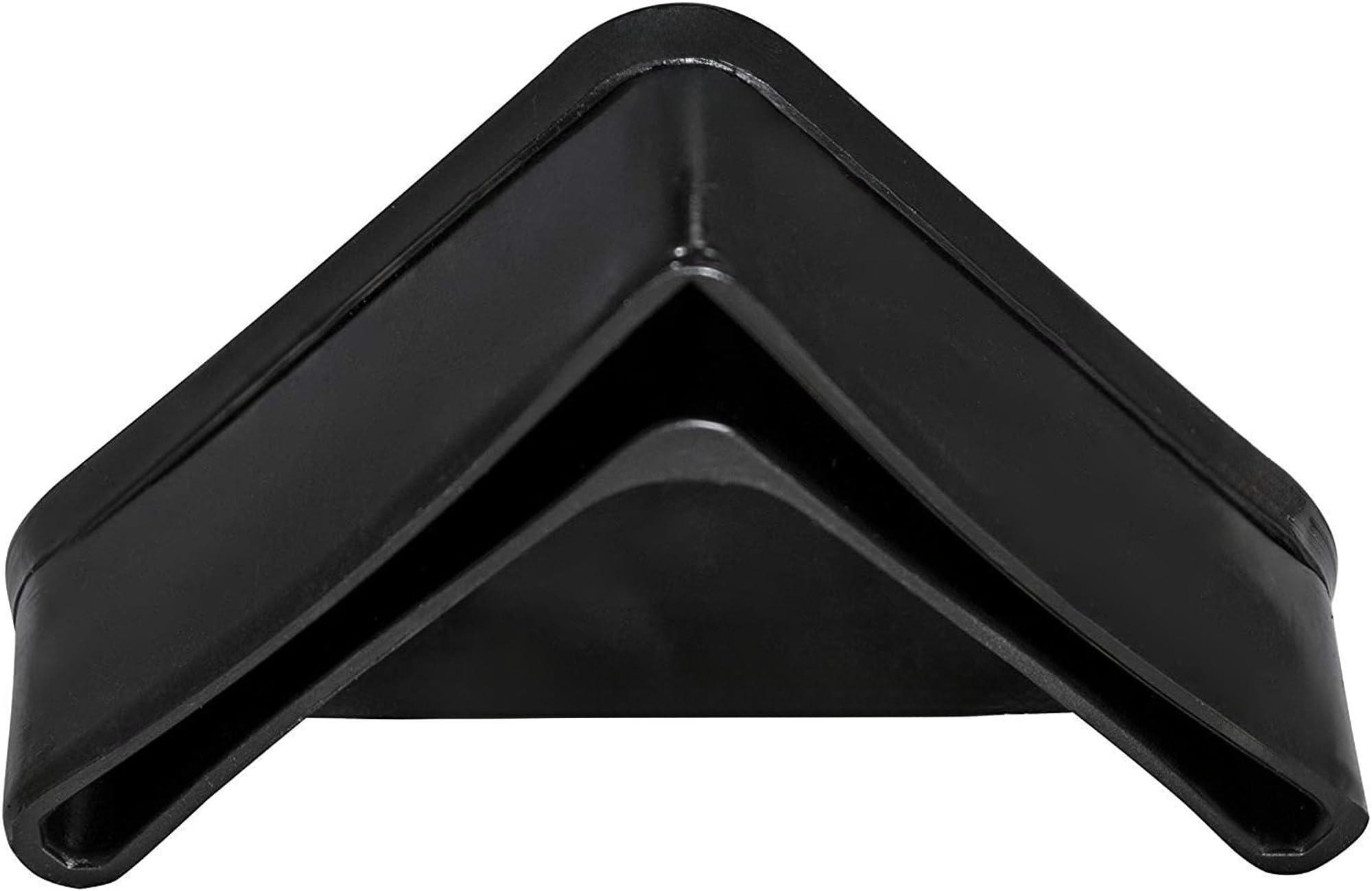 Prescott Plastics 1.5" Inch Angle Iron Plug Insert (10 Pack), Black L Shaped End Cap for Metal Tubing, Fence, Glide Insert for Pipe Post, Chairs and Furniture Legs