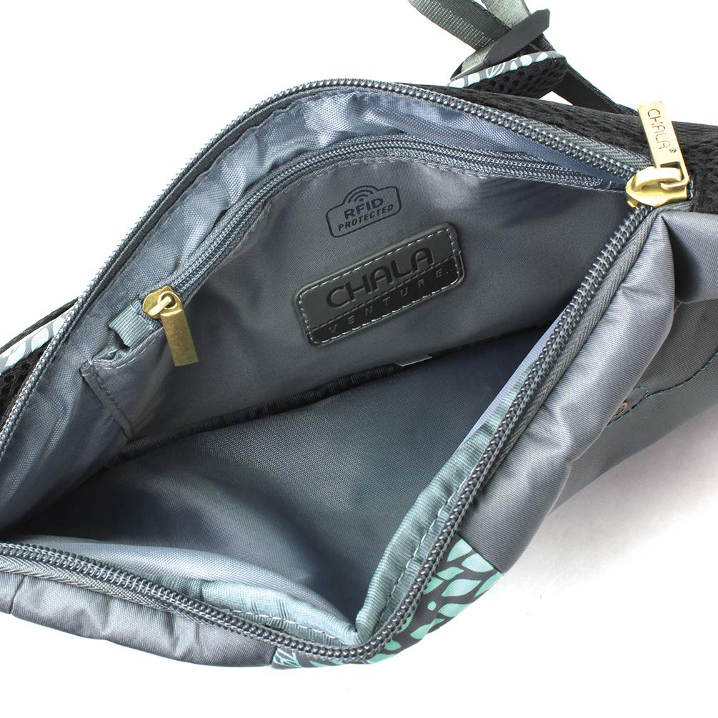CHALA CV-Escape Sling Backpack - Women Nylon RFID Crossbody Sling Bag - Dragonfly - gray