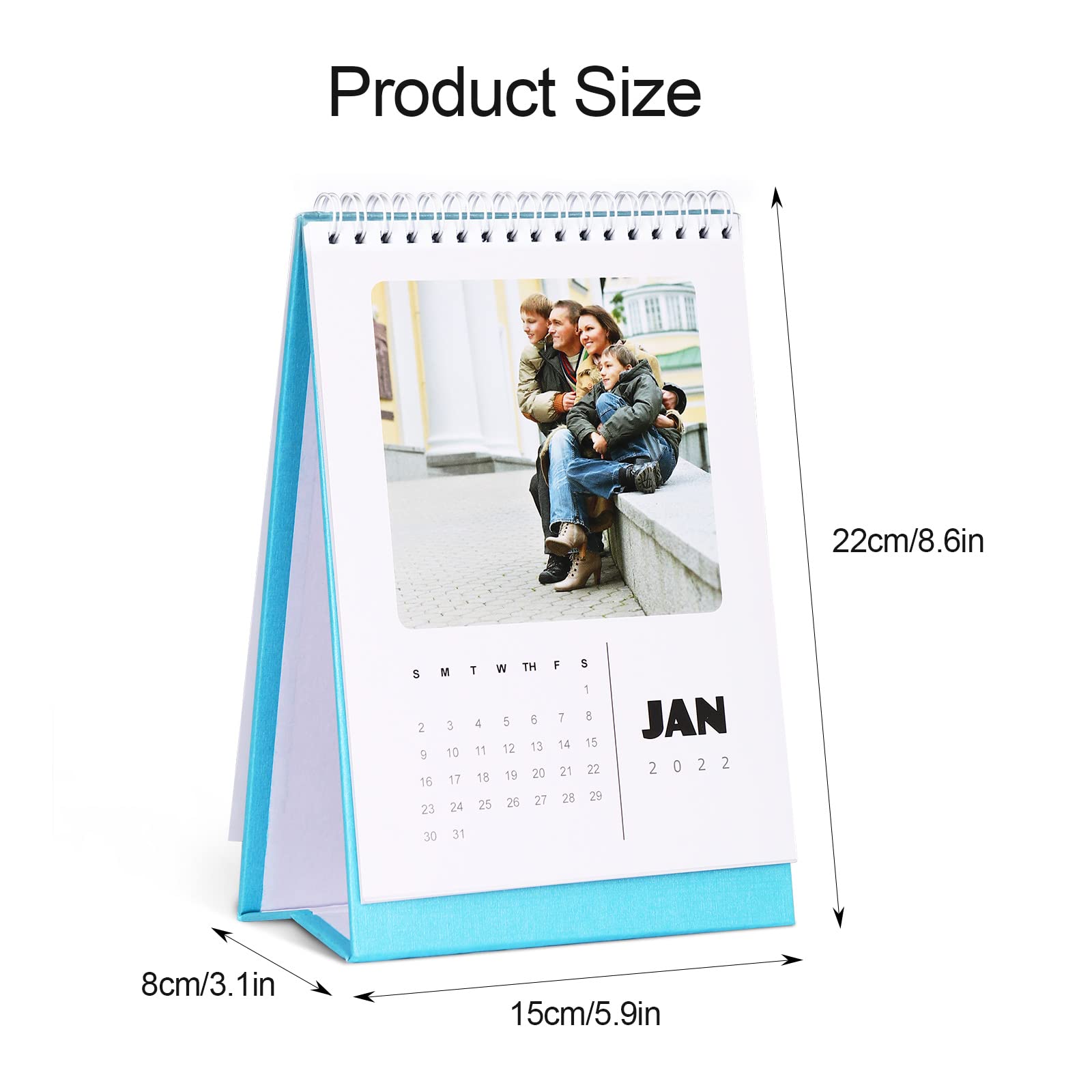 Custom Photo Calendar Personalized 2024 2025 2026 2027 2028 Pictures Calendar (black)