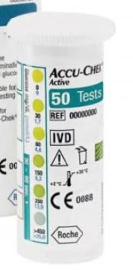 Generic Active glucometer Strips 50 Box (Product as shown in Image)