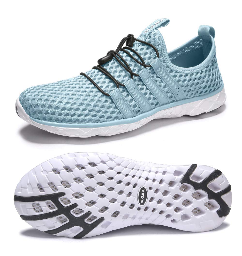 DLGJPA Women's Lightweight Quick Drying Water Shoes for Beach or Water Sports Slip On Walking Shoes Moonlight 11