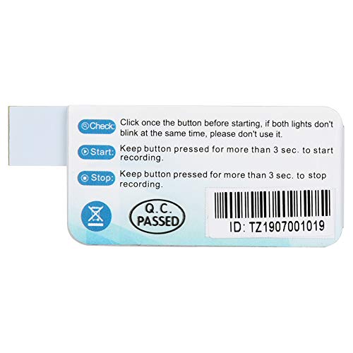 Disposable USB Temperature Data Logger Cold Chain Fresh Label Cold Chain Shipping Temperature Monitor with PDF Report(Blue)