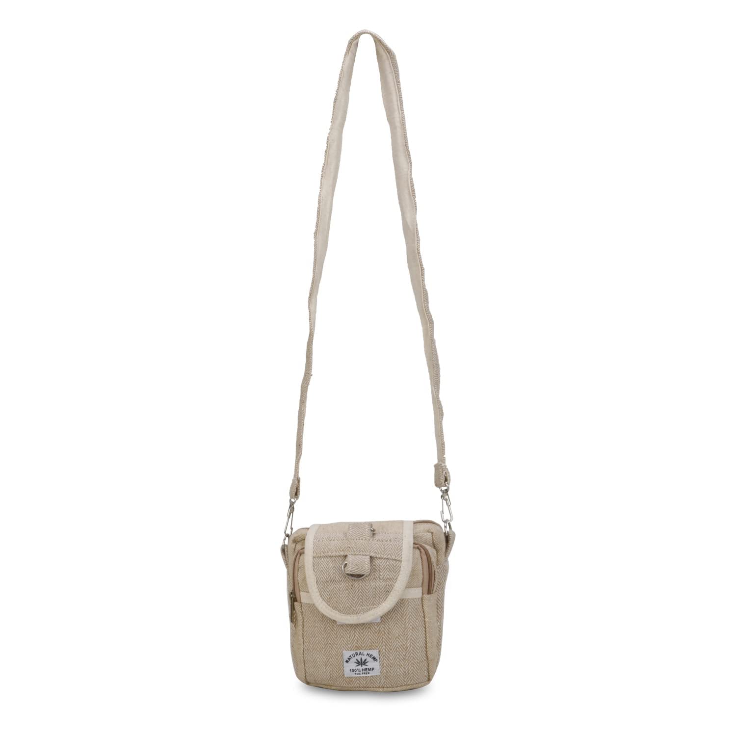 Suman Enterprises Pure Hemp Bag Handicraft Stylish Sling Bag Elegant Style Bag For Travel & Walk(White)