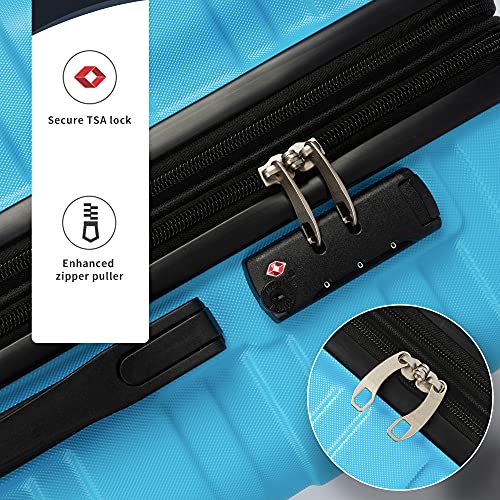 Merax Luggage Sets 3 piece Carry on Luggage Suitcase Sets of 3, Hard Case Luggage Sets Clearance Expandable