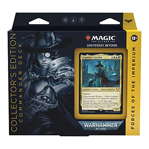 Magic: The Gathering Universes Beyond Warhammer 40,000 Collector’s Edition Commander Deck Bundle – Includes all 4 Decks