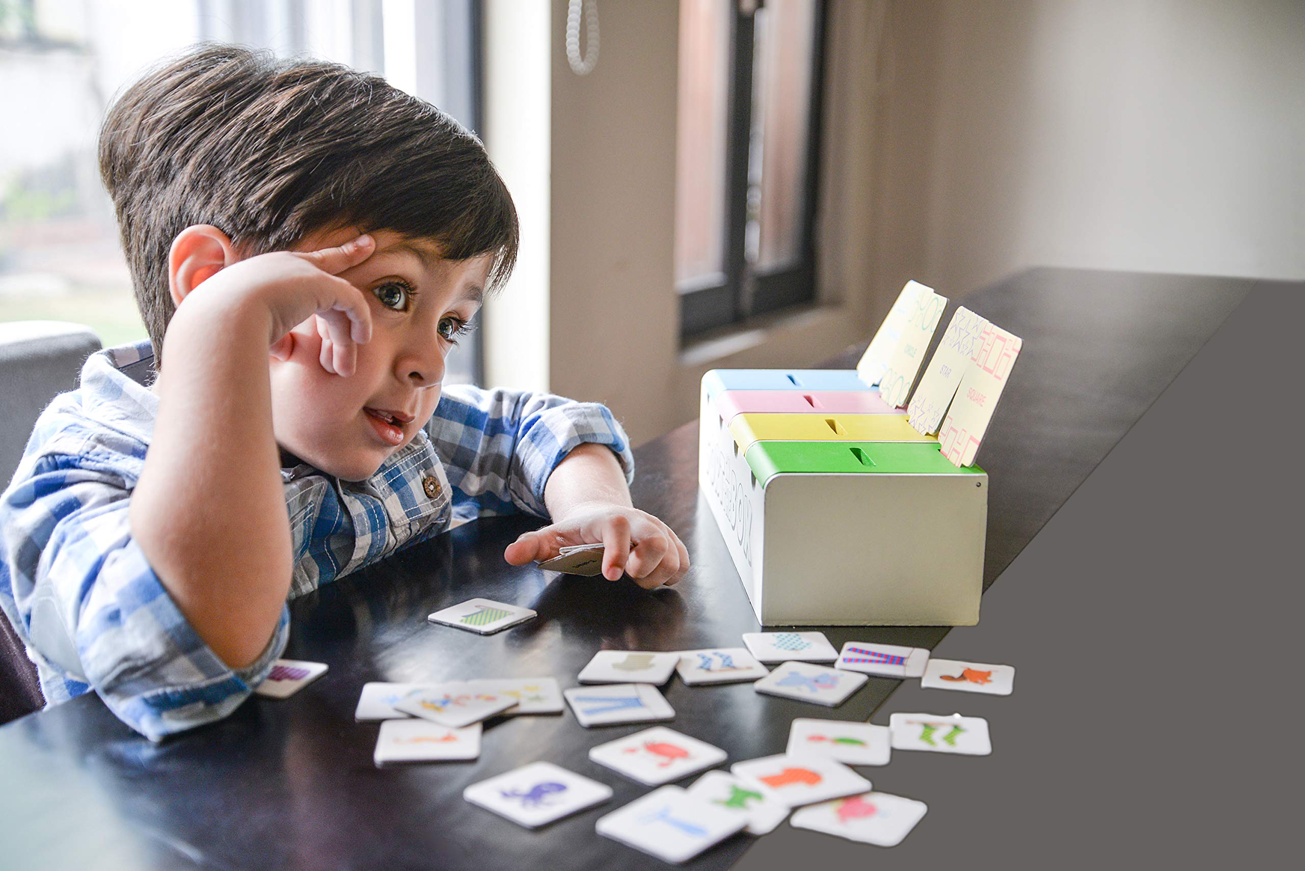 Chalk and Chuckles Sort in The Box - Fun Sorting and Matching Learning Activity for Kids Ages 3-6 - Smart Learning Educational Toys from Family Games for 3, 4, 5, 6 Years Old Boys and Girls