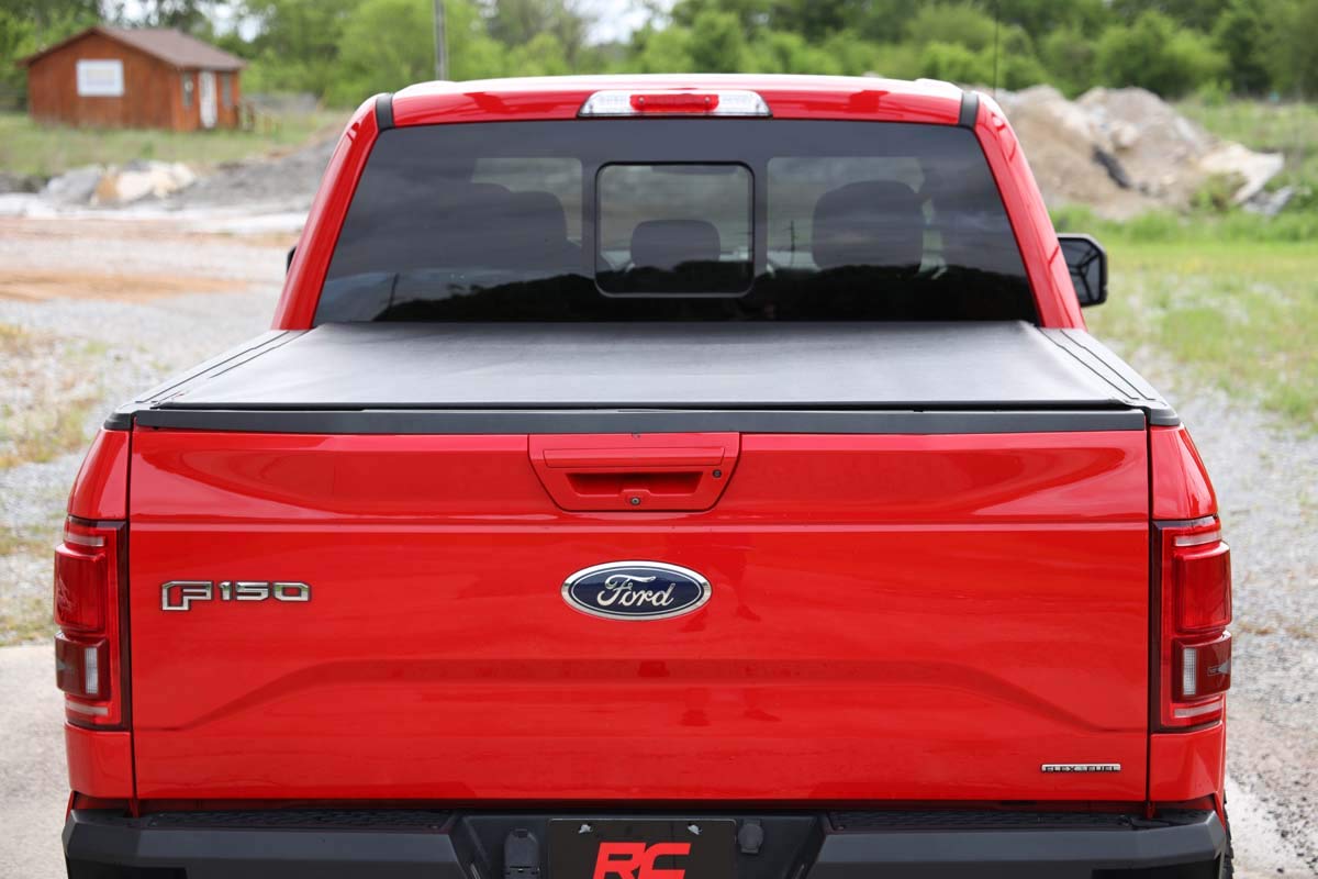 Rough Country Soft Roll-Up Bed Cover for 15-22 Ford F-150 | 5'5" - 48220550