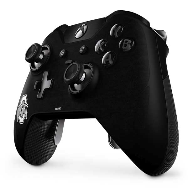 Skinit Decal Gaming Skin Compatible with Xbox One Elite Controller - Officially Licensed Ohio State University OSU Ohio State Black Design