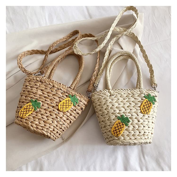DLOETT Bucket Bags for Women Summer Beach Handmade Lady Shoulder Crossbody Bags Purses (Color : E, Size : 1)
