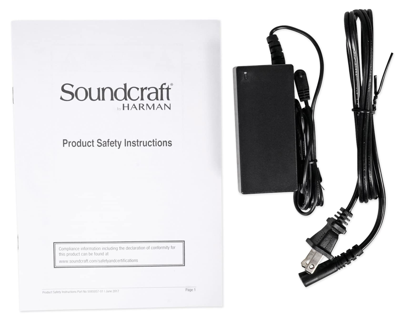 Soundcraft Notepad-5 Channel Podcast Mixer Podcasting Interface Bundle with Rockville PRO-M50 Studio Headphones, RMC-XLR Handheld Wired Mic and RTMS21 Desktop Tripod Mic Stand with Pop Filter